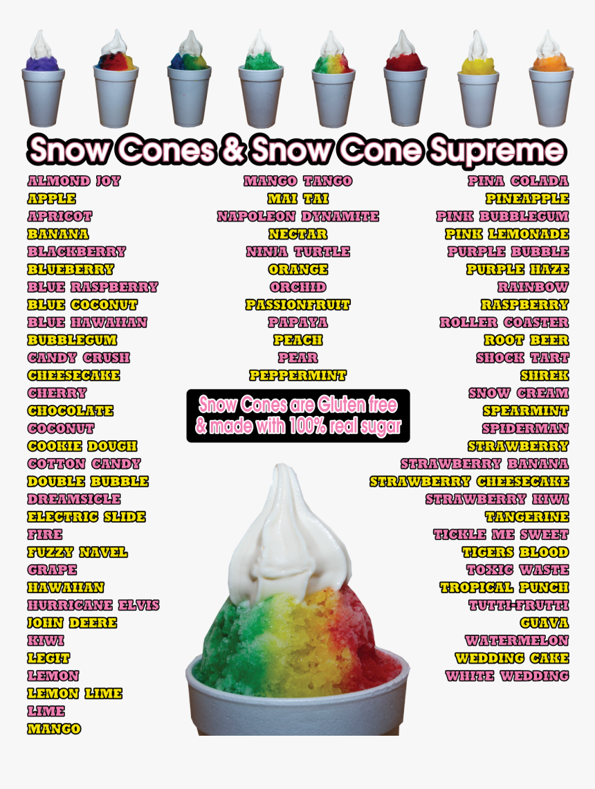 Snow Cone Png, Transparent Png , Transparent Png Image - PNGitem
