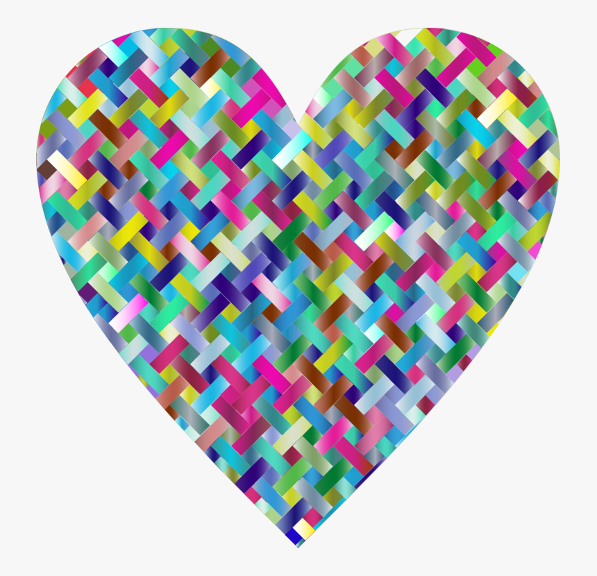 Heart Weaving Computer Icons Woven Fabric , Png Download, Transparent ...
