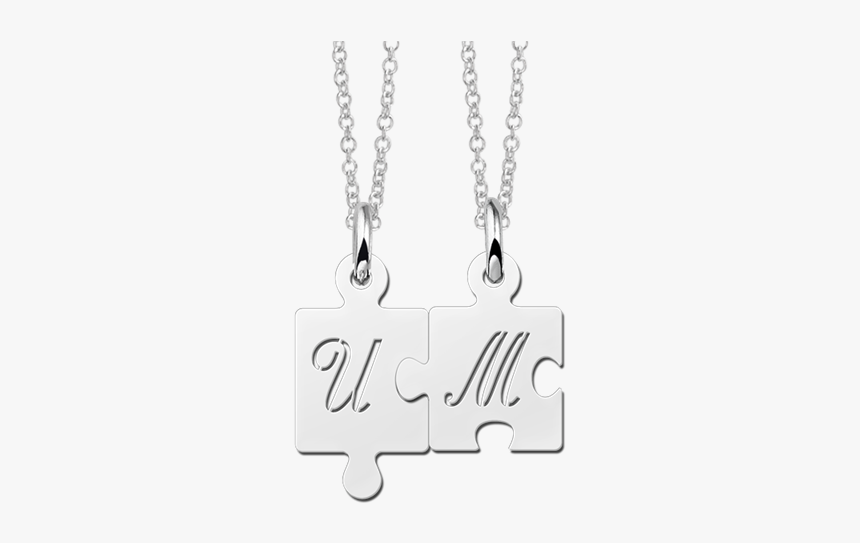Silver Interlocking Pendant, Puzzle Pieces, HD Png Download ...