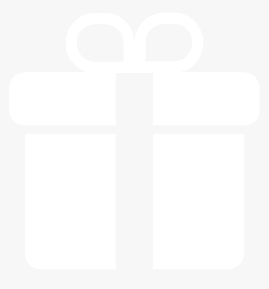 White Menu Icon Of Gift Box That Links To Spam Gift, HD Png Download ...