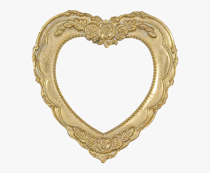 Gold Heart Frame Png, Transparent Png , Transparent Png Image - PNGitem