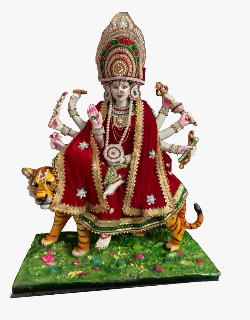 Durga Ma Sherawali Maa Devi Ma Jagdambe Mata Sculpture, HD Png Download ...