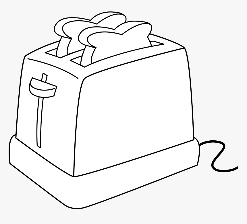 Electric Toaster Line Art, HD Png Download , Transparent Png Image ...