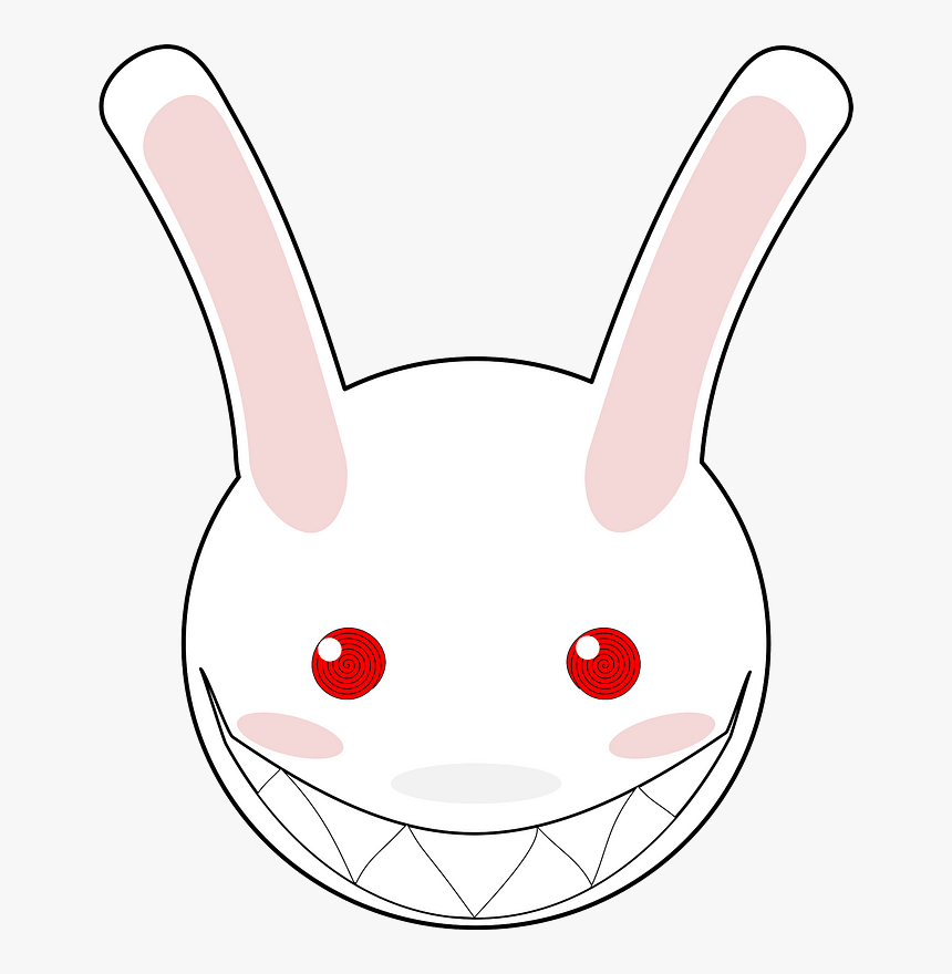 Creepy Rabbit Face Clipart, HD Png Download , Transparent Png Image ...