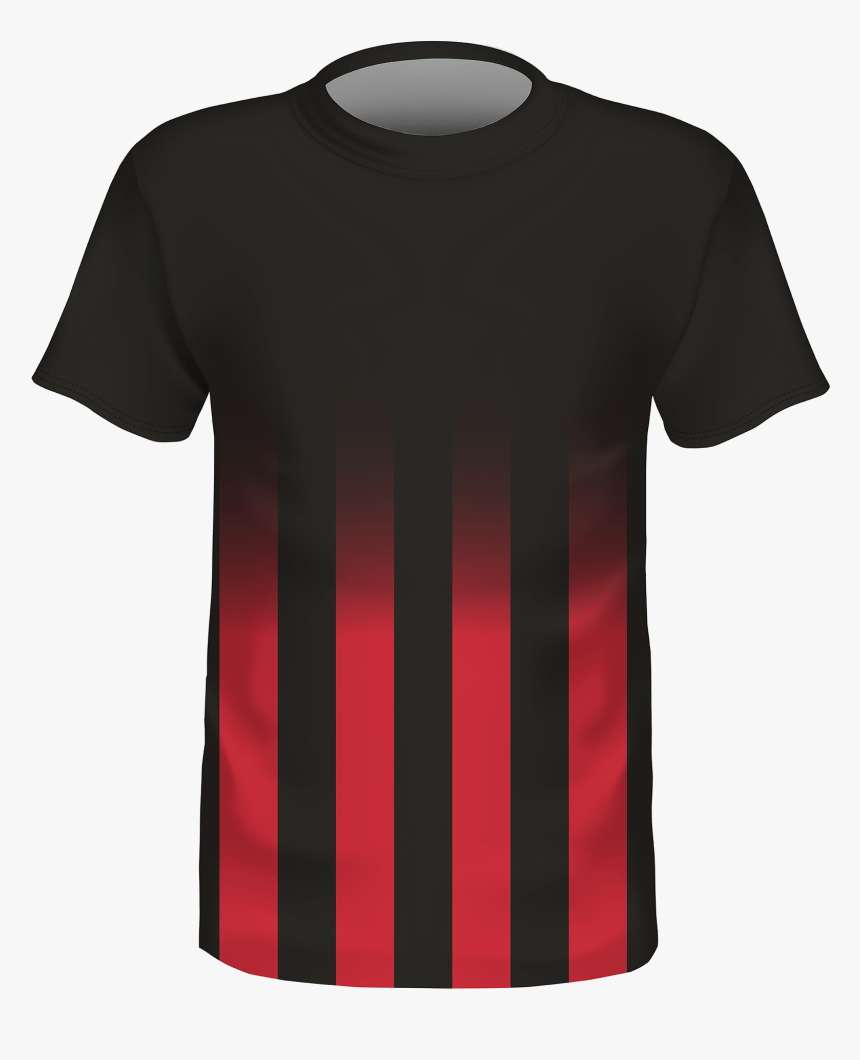 Custom Team Soccer Jersey Red Lines, HD Png Download , Transparent Png ...
