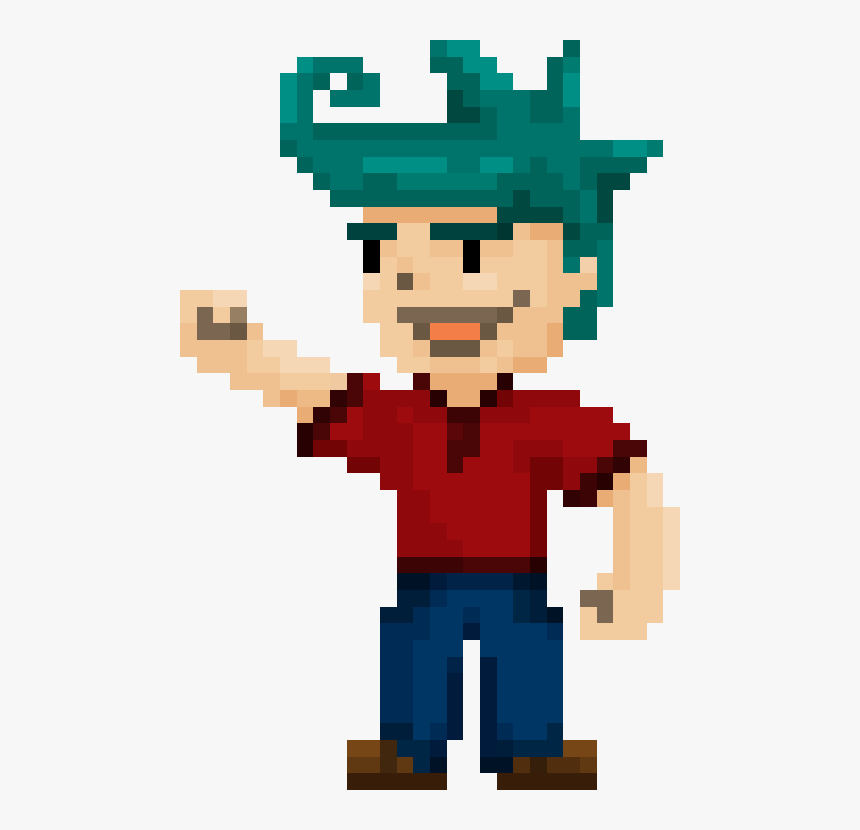 Sprite Clipart 8 Bit Character, HD Png Download , Transparent Png Image ...