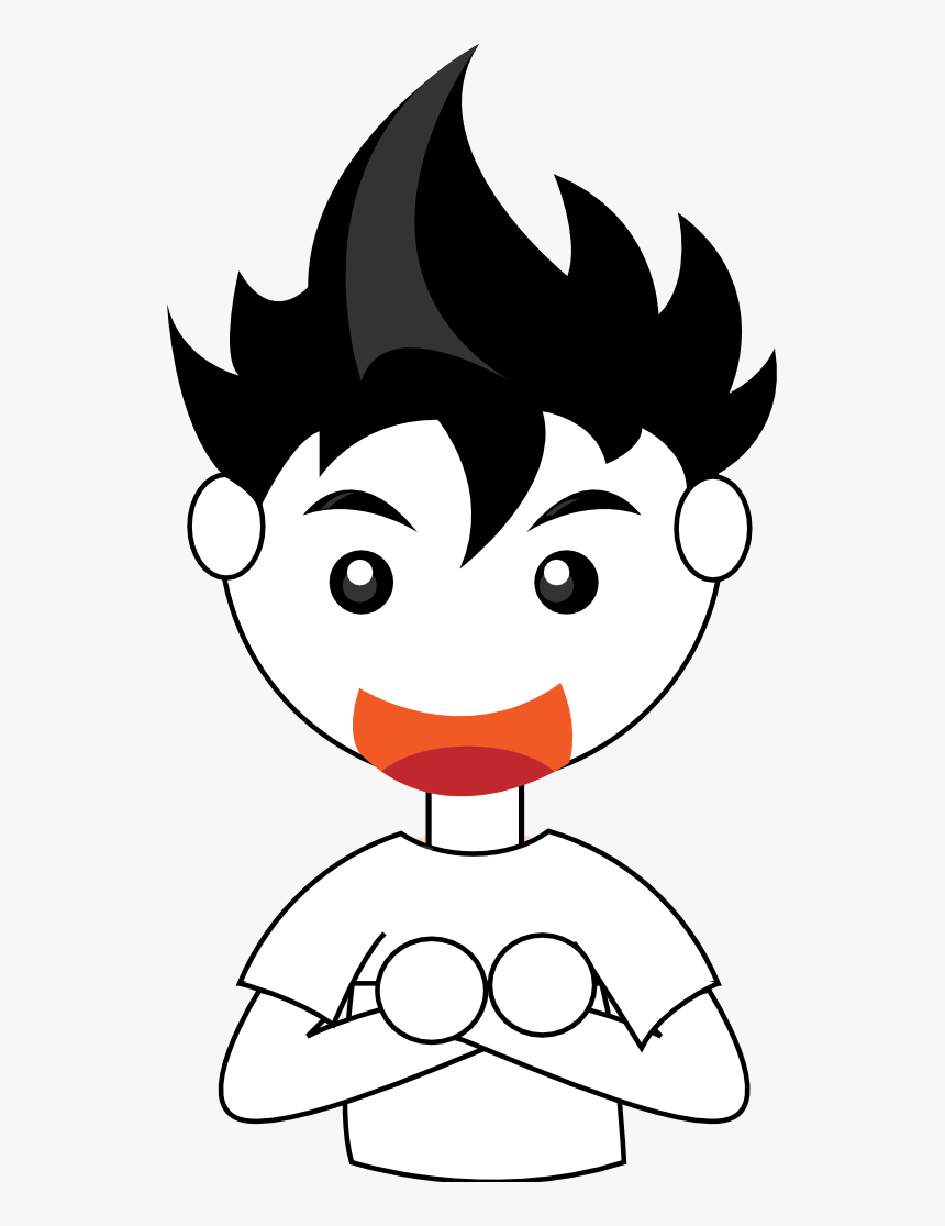 Boy Black White Twitter Tweet Twitterartist, HD Png Download ...
