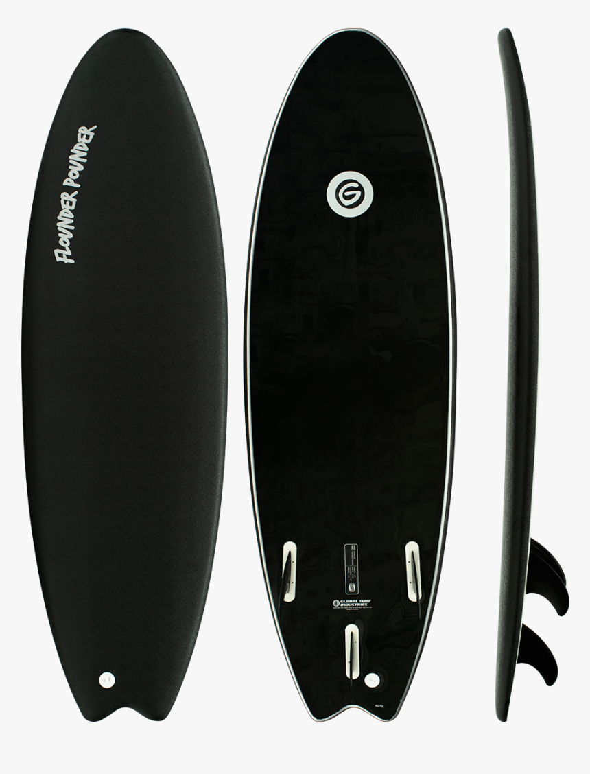 Gnaraloo Flounder Pounder Softboard Black, HD Png Download ...
