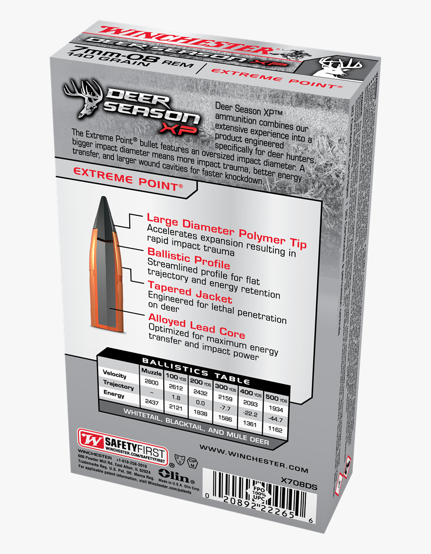 270 Win Deer Season Xp, HD Png Download , Transparent Png Image - PNGitem