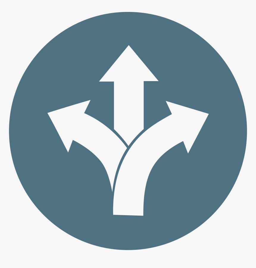 Road Sign 3 Way, HD Png Download , Transparent Png Image - PNGitem