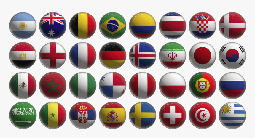 Fifa World Cup Teams Flags, HD Png Download , Transparent Png Image ...