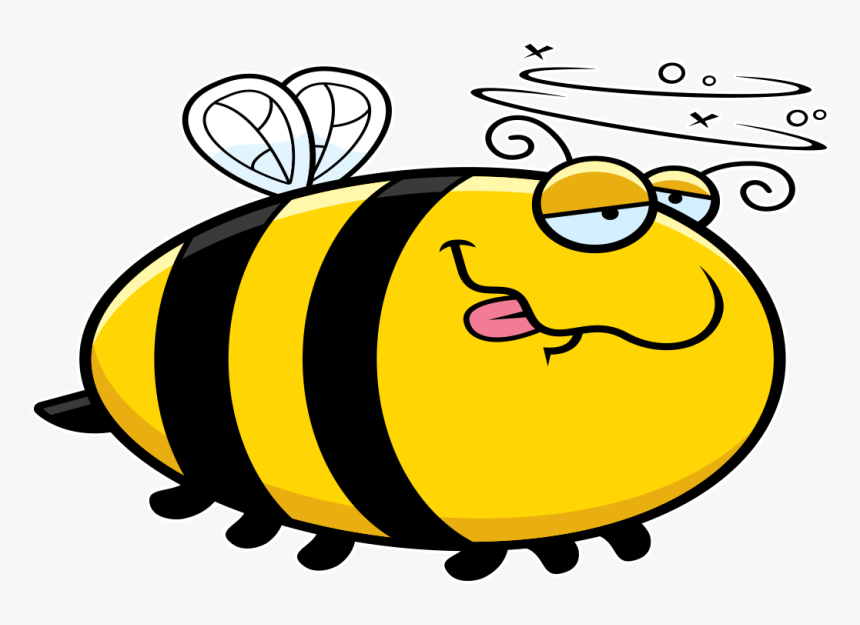 Cartoon Drunk Bee, HD Png Download , Transparent Png Image - PNGitem