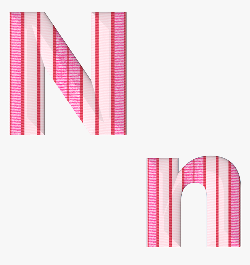 Abc Alphabet N Fabric Stripes, HD Png Download , Transparent Png Image ...
