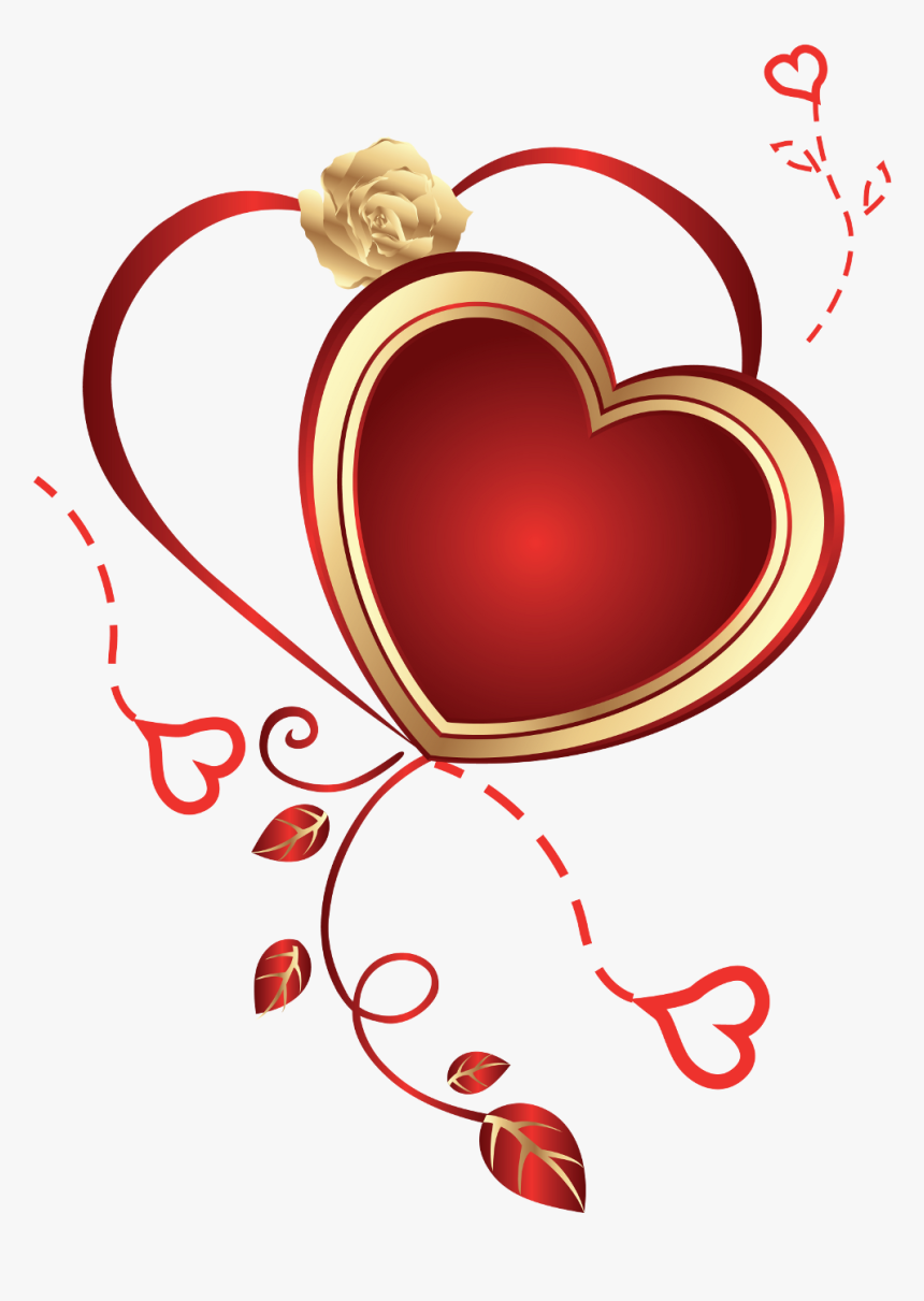 Mac Hearts Png - Heart With Rose Clipart, Transparent Png , Transparent ...