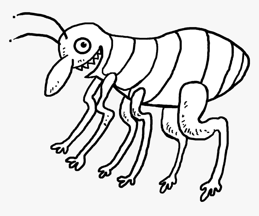 Flea Drawing At Getdrawings, HD Png Download , Transparent Png Image ...