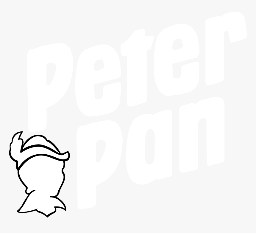 Peter Pan Logo Black And White, HD Png Download , Transparent Png Image ...