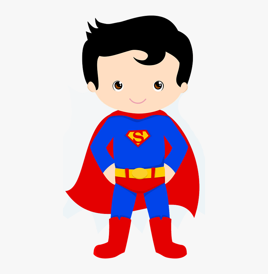 Sad Kid Superhero Clipart