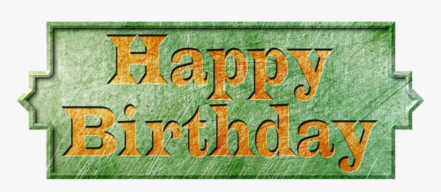 Happy Birthday Png Green , Png Download, Transparent Png , Transparent ...