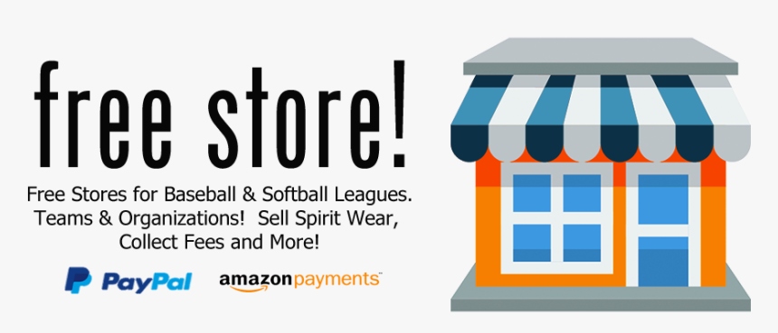 Free Store For Baseball And Softball Organizations, HD Png Download ...