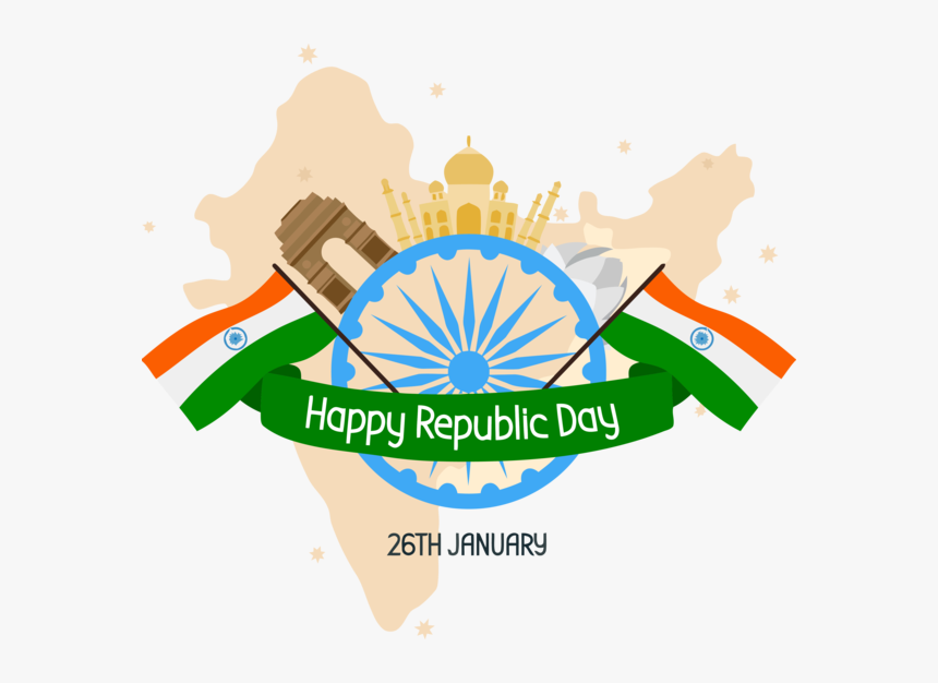 Transparent India Republic Day Logo Emblem For Happy, HD Png Download ...