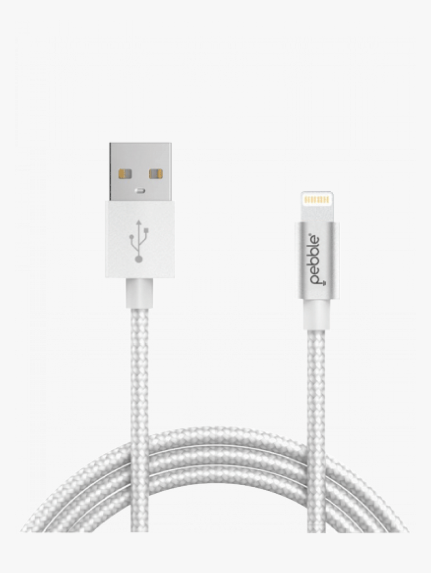 Pebble Nylon Braided Lightning/apple Cable Title, HD Png Download ...