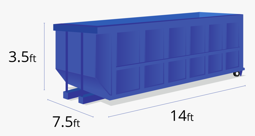 10 Yard Dumpster, HD Png Download , Transparent Png Image - PNGitem