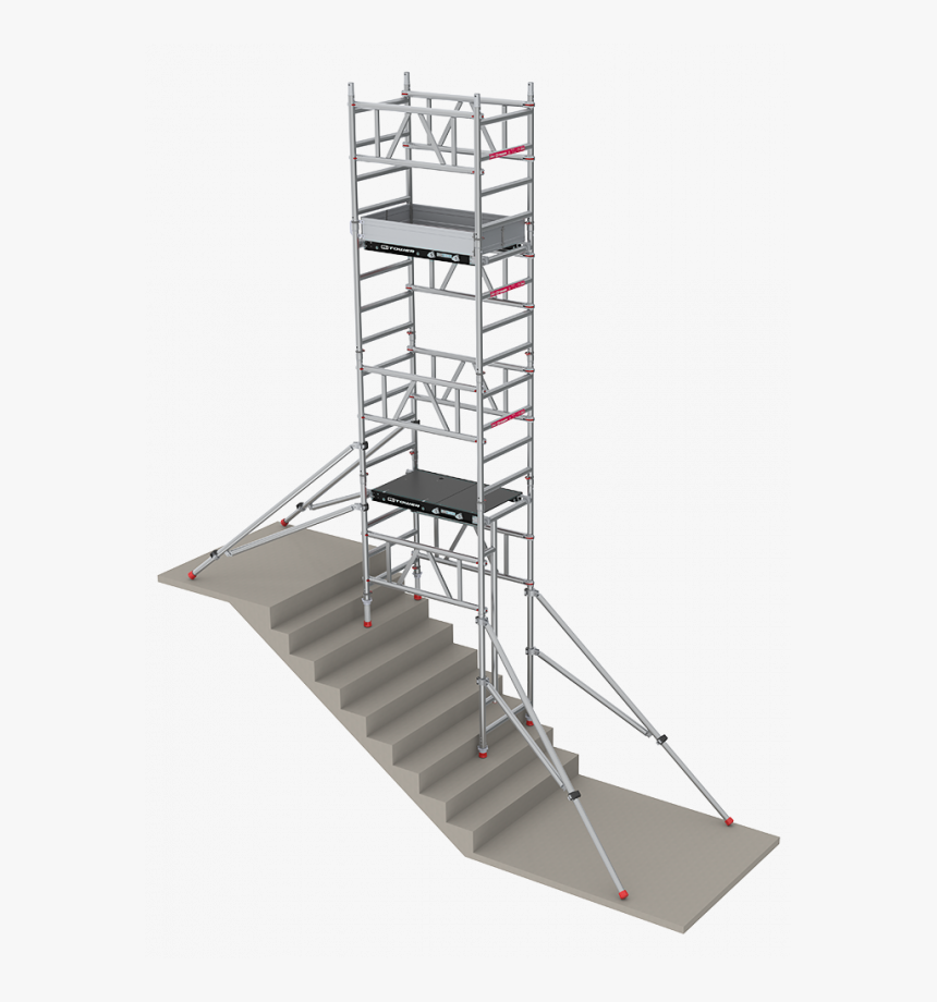 Mitower Stairs Compact Scaffold In A Stairwell, HD Png Download ...