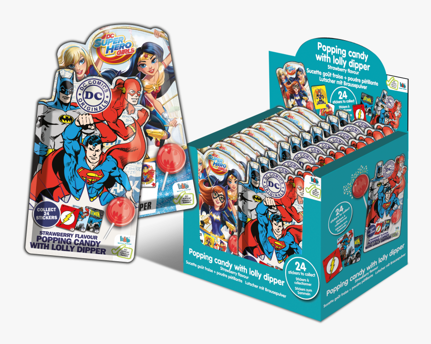 Dc Comics & Dc Superhero Girls Popping Candy, HD Png Download ...