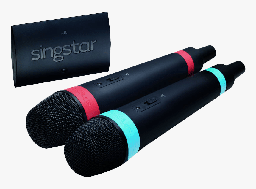 Playstation Singstar Wireless Microphones Ps2 Ps3 Ps4, HD Png Download ...
