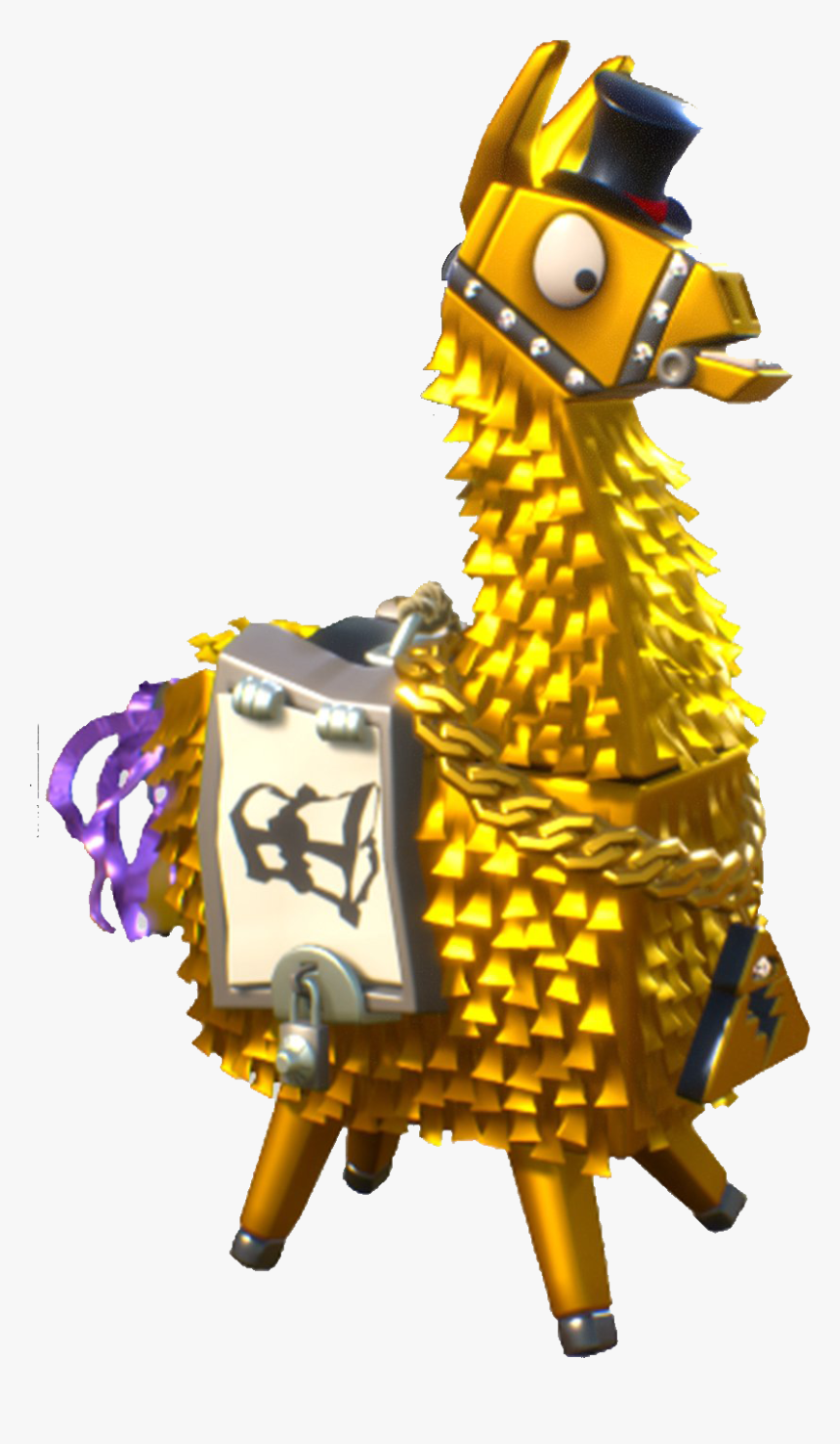 Llama Fortnite Dorada Png, Transparent Png , Transparent Png Image ...