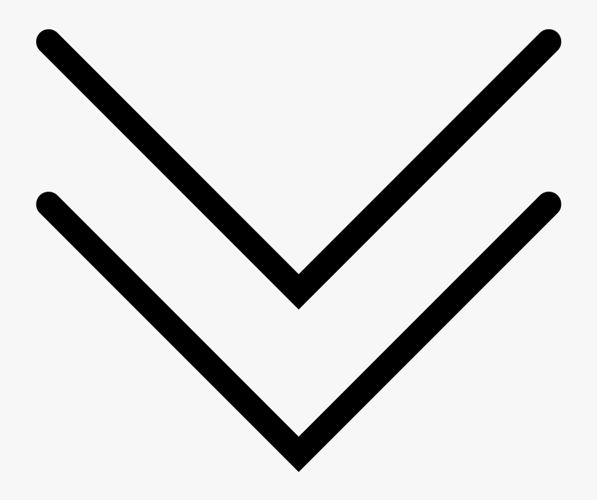 Arrow Double Down, HD Png Download , Transparent Png Image - PNGitem