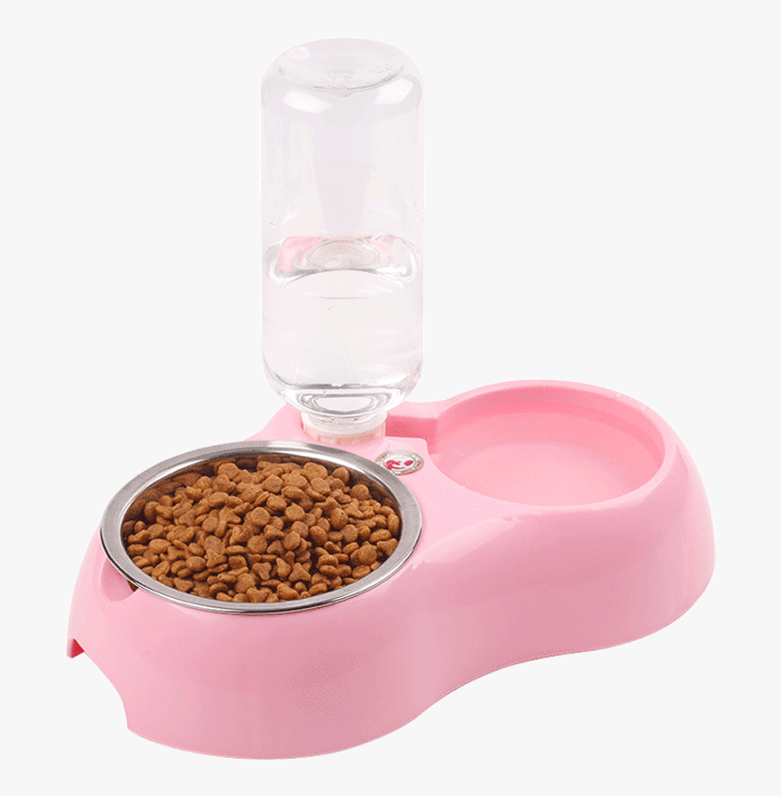 Cat Bowl Double Bowl Automatic Water Bowl Cat Bowl, HD Png Download ...