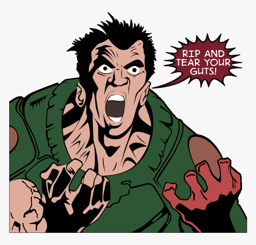 Then The Doomguy From The Comic Enters The Room And, HD Png Download ...
