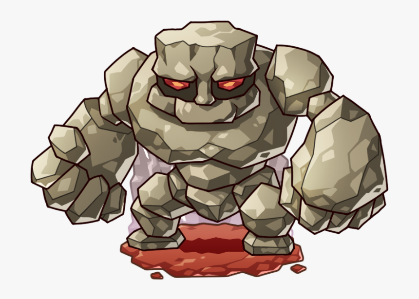 Rock Golem Drawing , Png Download, Transparent Png , Transparent Png ...