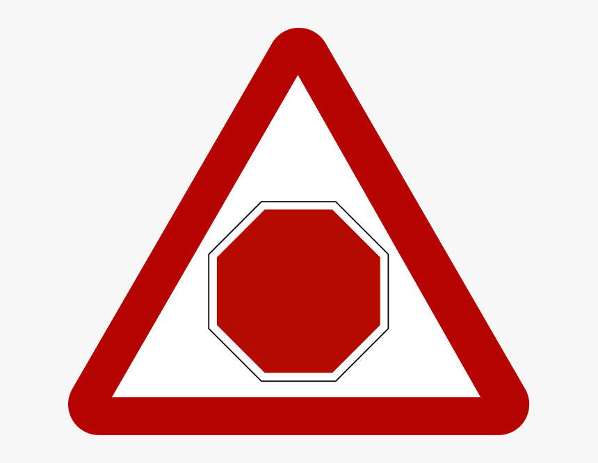 File - Saudi Arabia - Road Sign - Stop Sign Ahead -, HD Png Download ...
