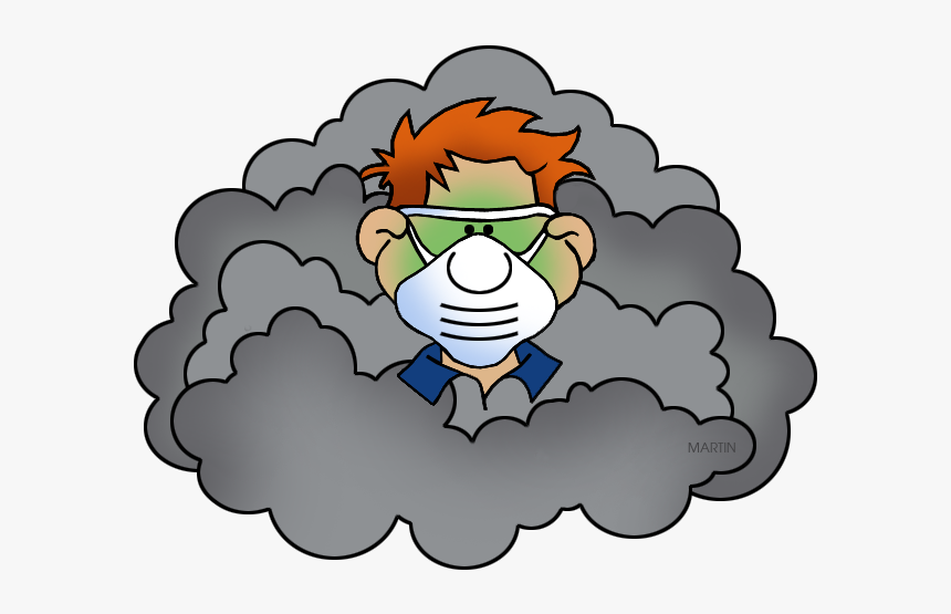 Bad Air Clipart Vector Black And White Stock Factories, HD Png Download ...