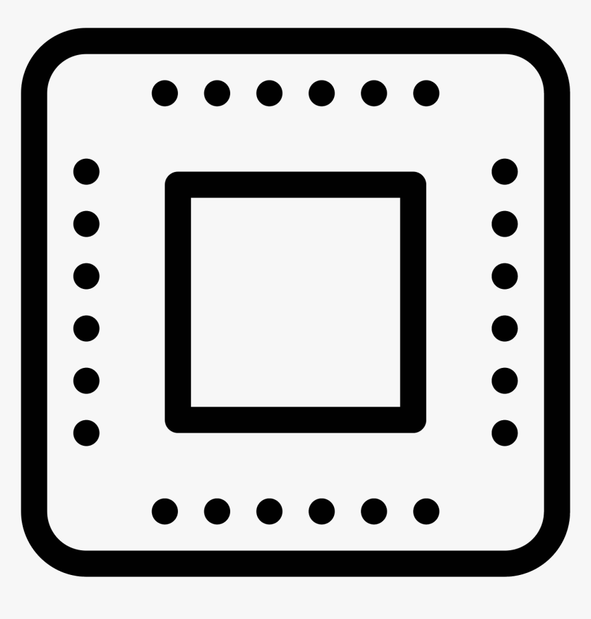 Microchip Vector Black And White, HD Png Download , Transparent Png ...