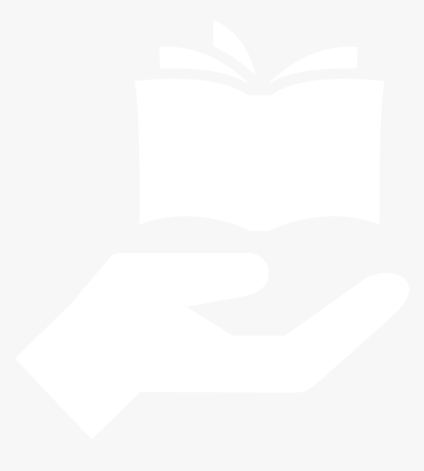 Icon Representing A Hand Holding A Book, HD Png Download , Transparent ...