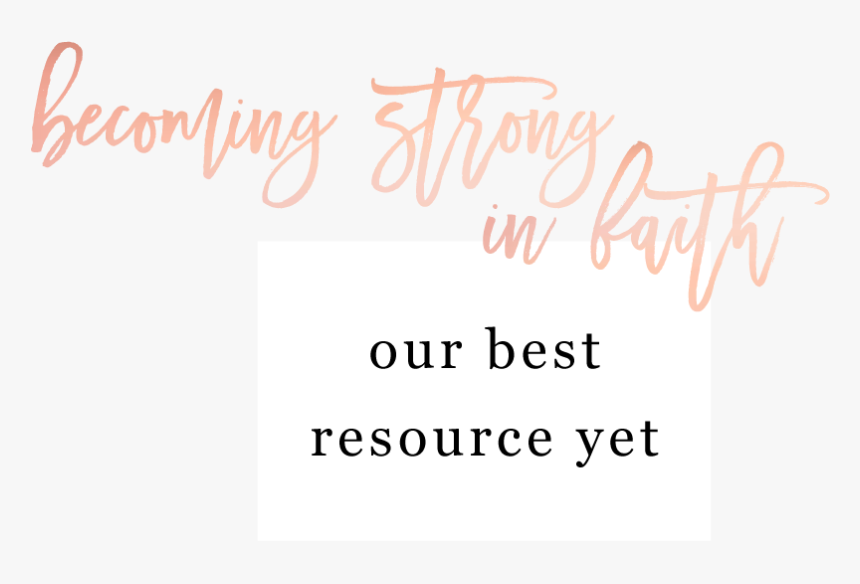 Becoming Strong In Faith , Png Download, Transparent Png , Transparent ...