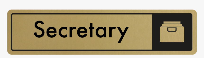 Secretary Door Sign, HD Png Download , Transparent Png Image - PNGitem