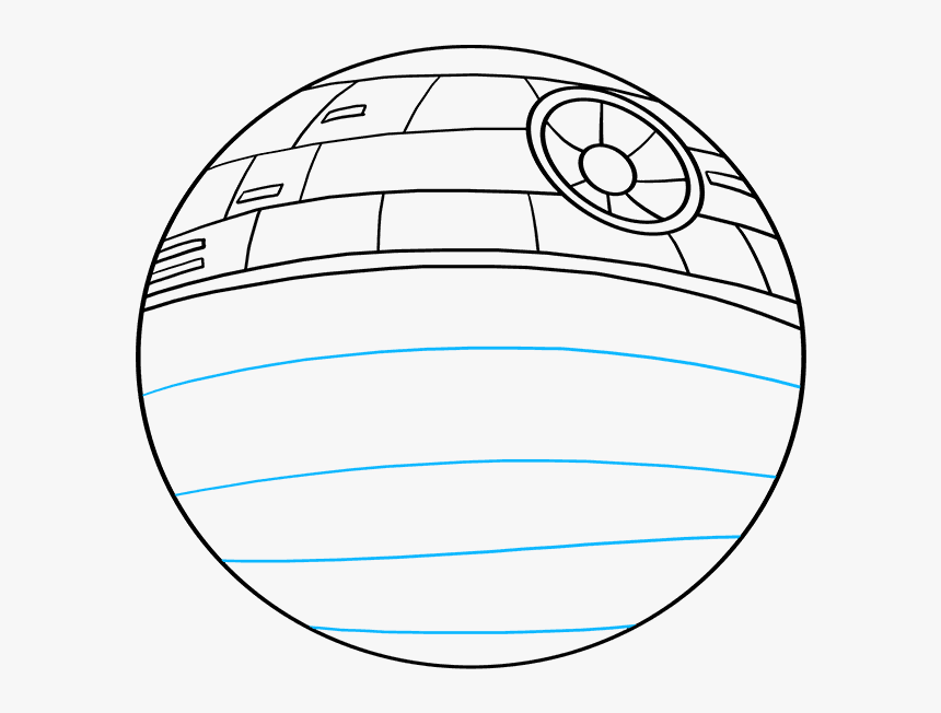 How To Draw Death Star From Star Wars, HD Png Download , Transparent ...