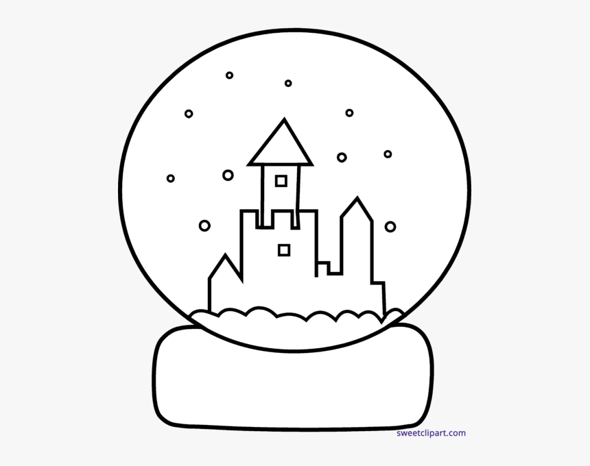 Snowglobe Drawing Detailed, HD Png Download , Transparent Png Image ...