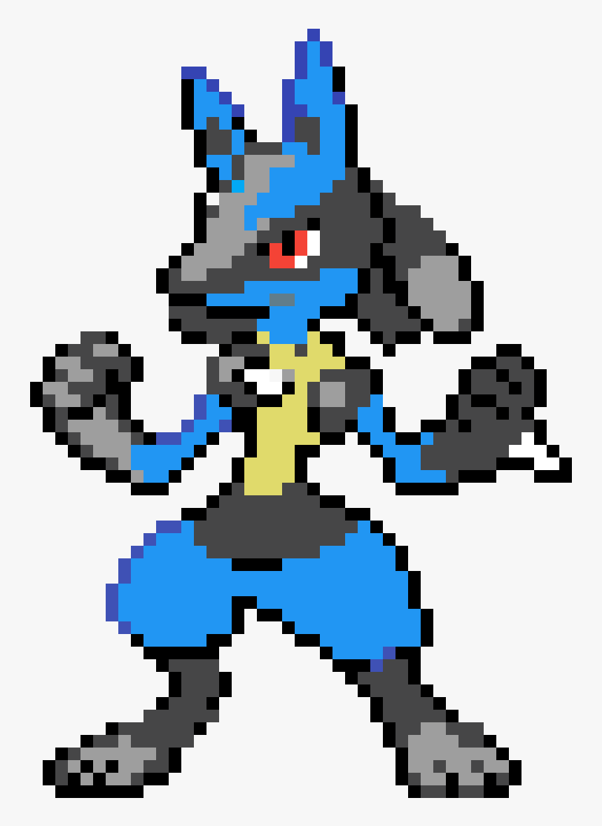Lucario Pixel Art Png , Png Download, Transparent Png , Transparent Png ...