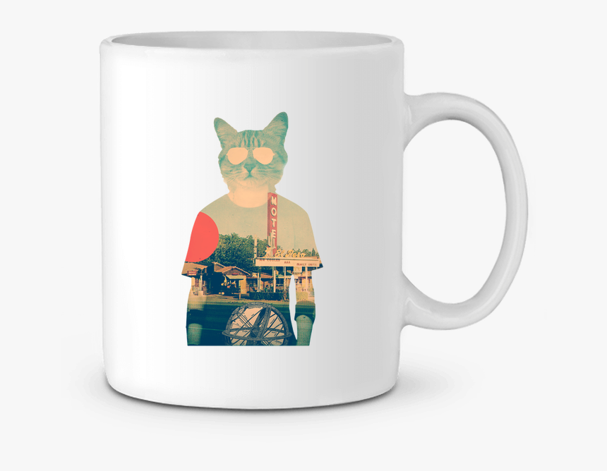 Mug En Céramique Cool Cat Par Ali Gulec, HD Png Download , Transparent ...