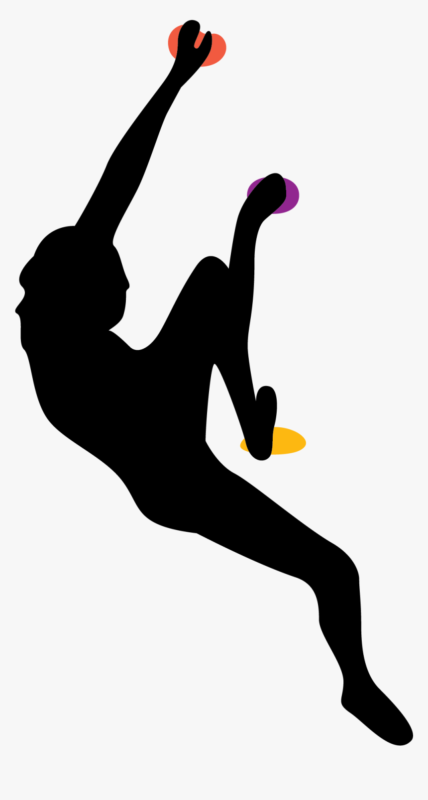 Transparent Person Climbing Png - Rock Climbing Silhouette Png, Png ...