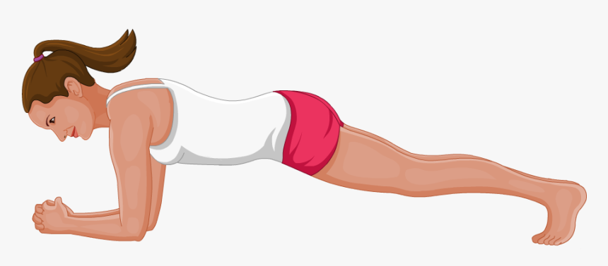 Forearm Plank Pose, HD Png Download , Transparent Png Image - PNGitem