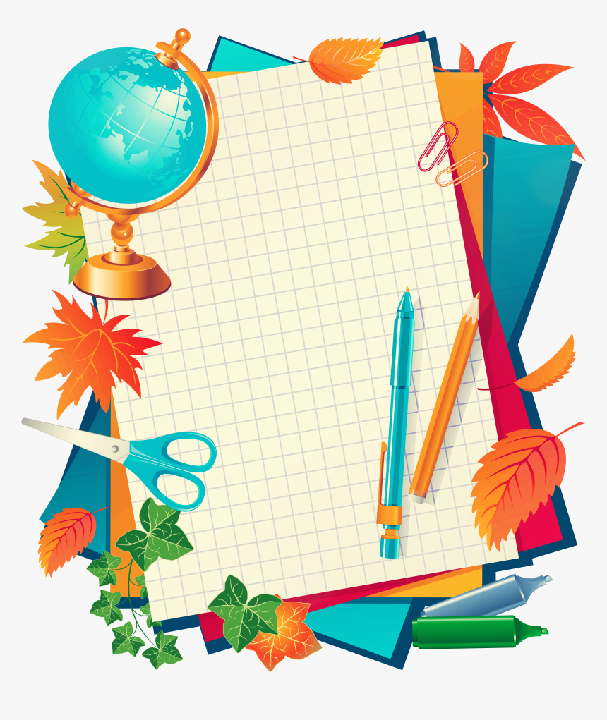 Student Paper School Clip Art - Border Design For Teachers Day, HD Png ...