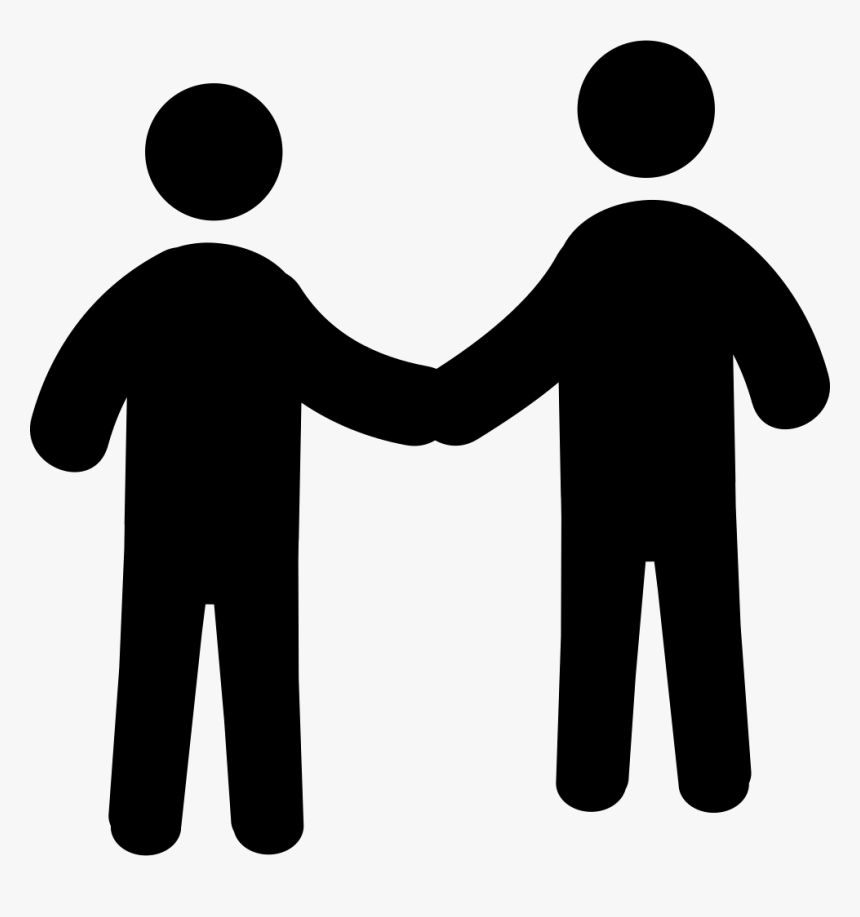 Men Shaking Hands - People Shaking Hands Icon, HD Png Download ...