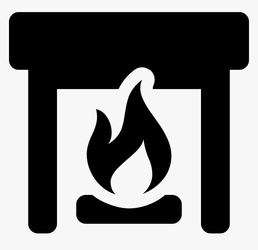 Fireplace - Fireplace Png Symbol, Transparent Png , Transparent Png ...