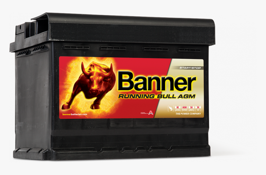 Banner Running Bull Agm 560 - Banner Batteries, HD Png Download ...
